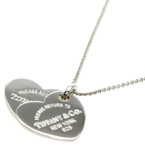 Tiffany & Co. | Jewelry | Tiffany Return To Double Heart Necklace ...